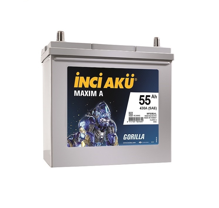 İNCİ AKU MAXIM-A 55Ah 430A ASIA - BestCarBattery